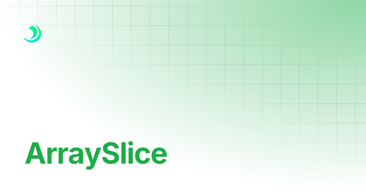 ArraySlice | BoxLang : A Modern Dynamic JVM Language