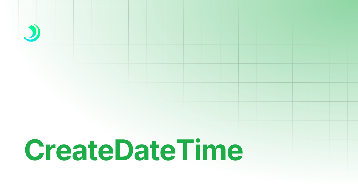 CreateDateTime | BoxLang : A Modern Dynamic JVM Language