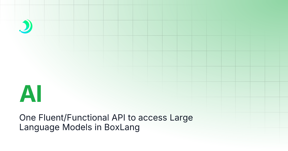 AI | BoxLang : A Modern Dynamic JVM Language