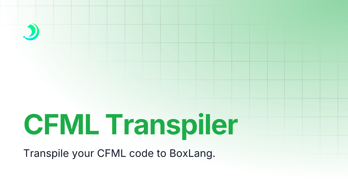 CFML Transpiler | BoxLang : A Modern Dynamic JVM Language